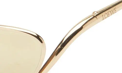 Loewe Signature 58mm Cat Eye Sunglasses - Shiny Endura Gold/brown