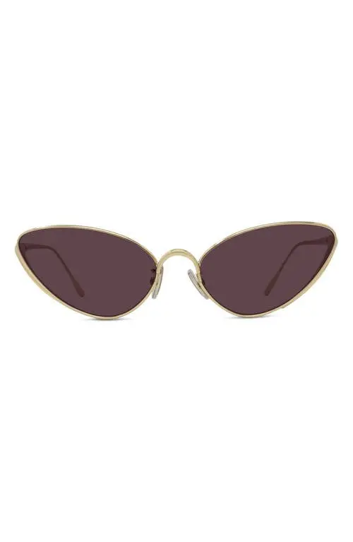 Loewe Signature 58mm Cat Eye Sunglasses - Shiny Endura Gold/violet