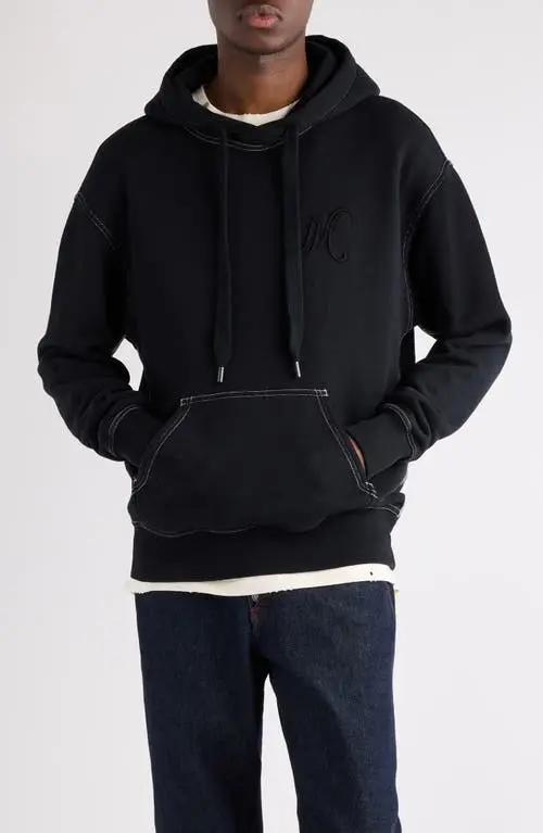 Isabel Marant Étoile Oversized Logo Embroidered Hoodie