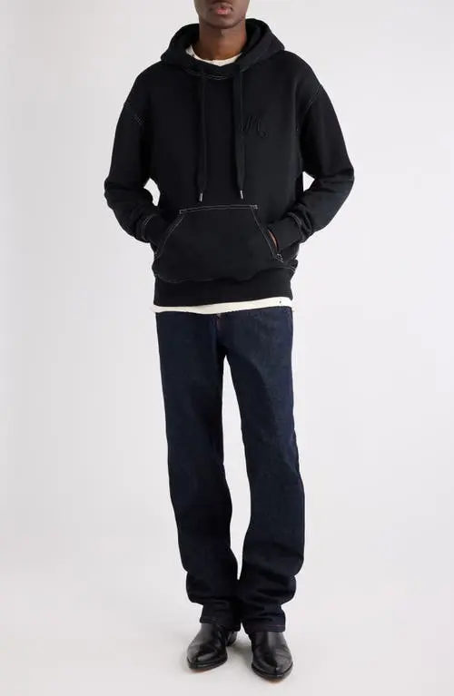 Isabel Marant Étoile Oversized Logo Embroidered Hoodie