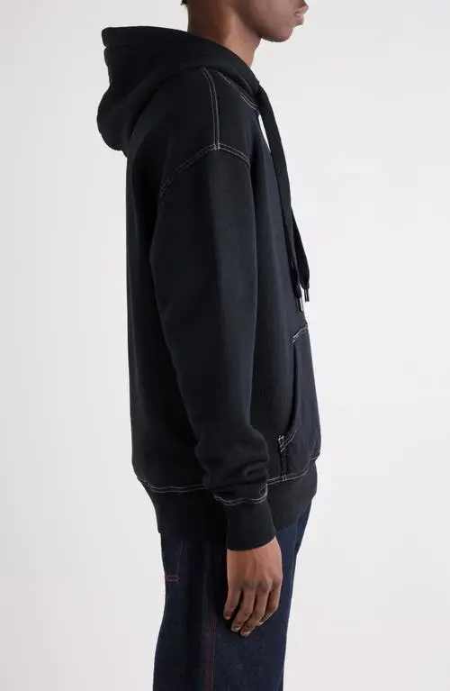 Isabel Marant Étoile Oversized Logo Embroidered Hoodie