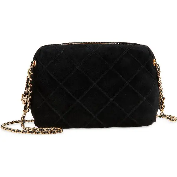 Tory Burch Fleming Soft Suede Crossbody Bag