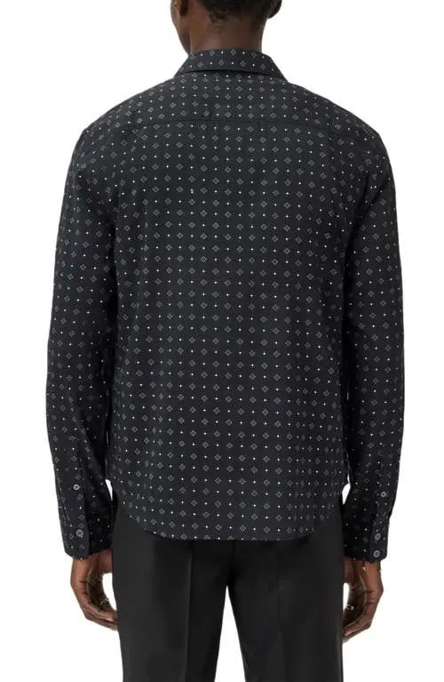 John Varvatos Luca Geometric Button-up Shirt