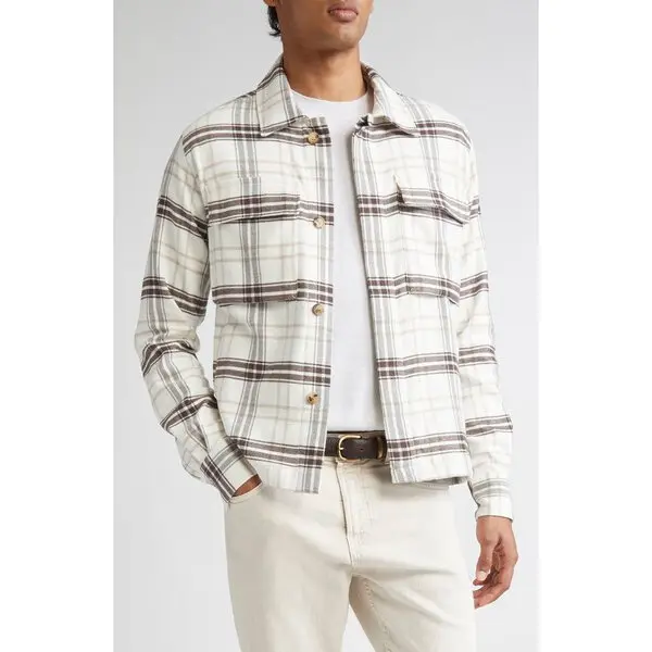Eleventy Plaid Overshirt