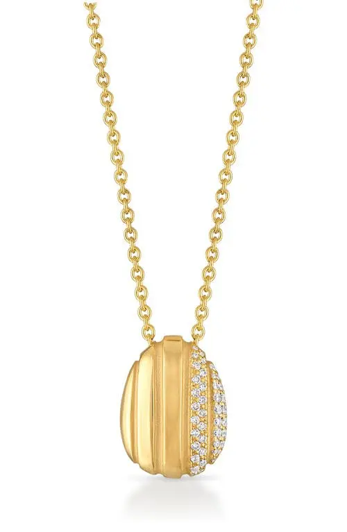 PAMELA ZAMORE Eos Egg Diamond Necklace