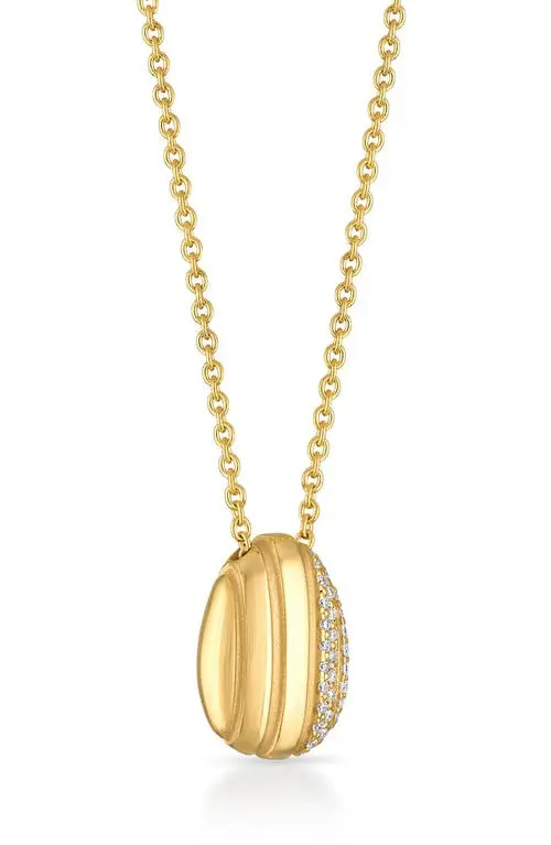 PAMELA ZAMORE Eos Egg Diamond Necklace
