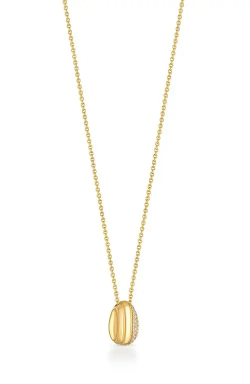 PAMELA ZAMORE Eos Egg Diamond Necklace
