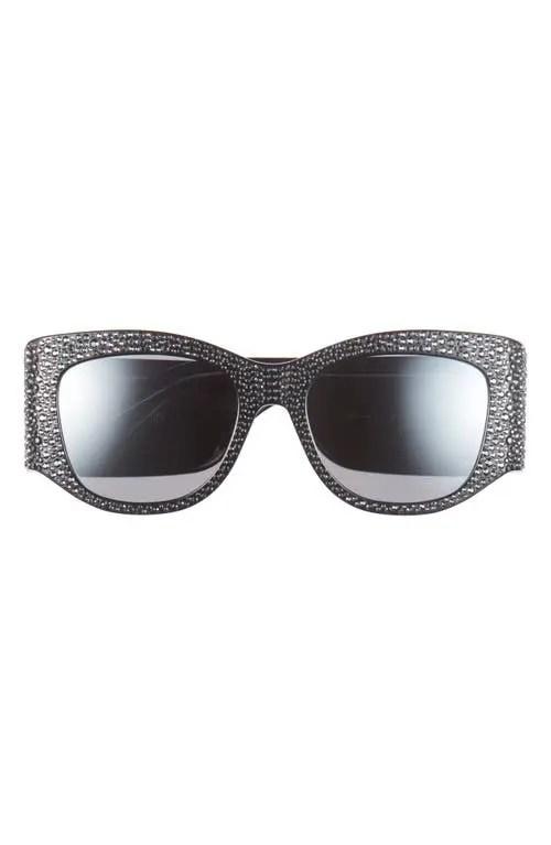 Dior Nuit S1i 54mm Square Sunglasses - Black/other/smoke Mirror