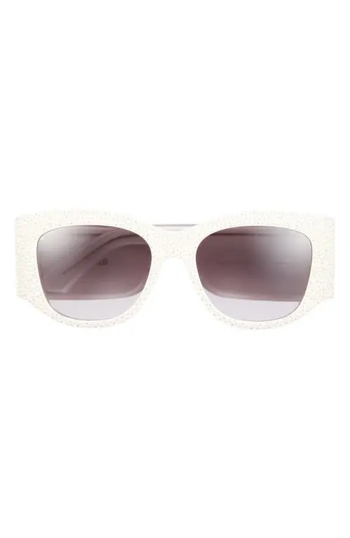 Dior Nuit S1i 54mm Square Sunglasses - Ivory/gradient Smoke