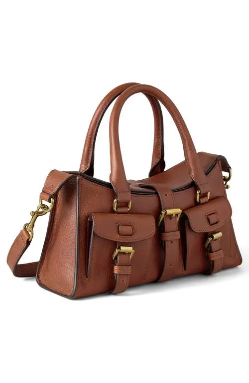 Mulberry Mini Roxanne Revived Grained Leather Crossbody Bag - Oak