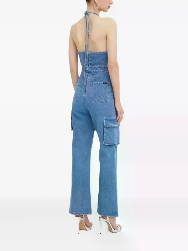 Bardot Halterneck Cargo Jumpsuit