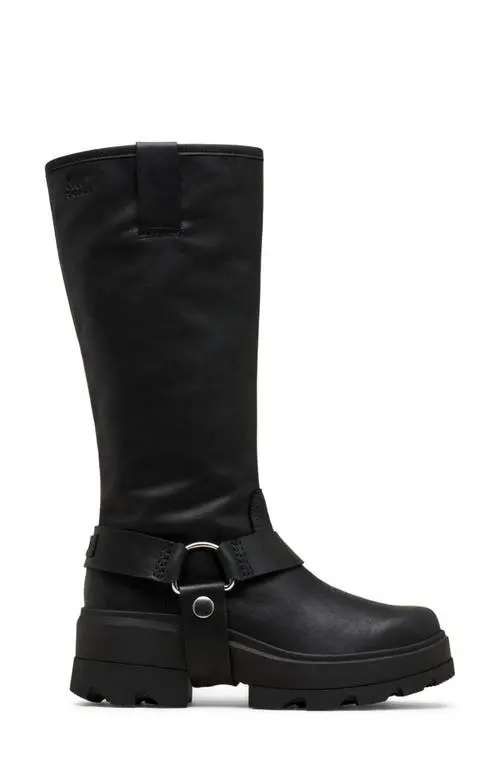 Sorel Joan Fwrd Waterproof Harness Boots - Black/black
