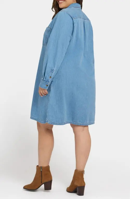NYDJ Reese Long Sleeve Denim Shirtdress