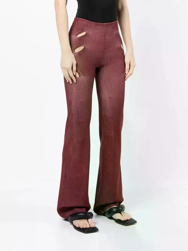 DION LEE Lock Slit-detail Trousers