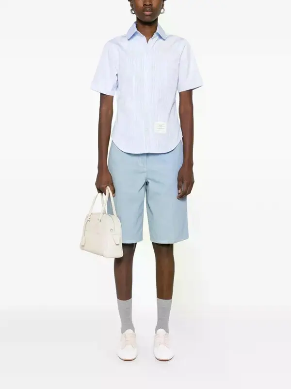 Thom Browne Striped Poplin Shirt