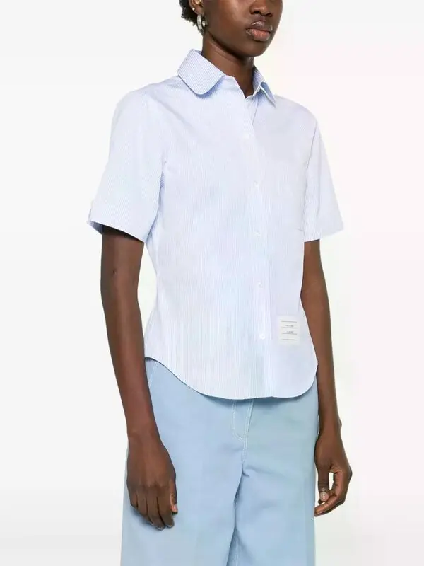 Thom Browne Striped Poplin Shirt