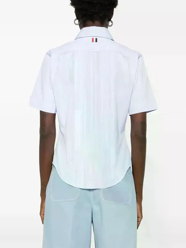 Thom Browne Striped Poplin Shirt