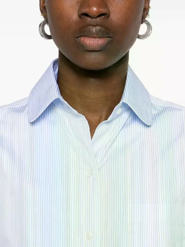 Thom Browne Striped Poplin Shirt