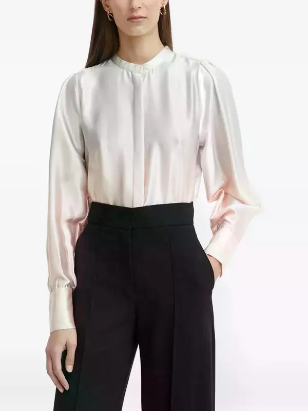BRUUNS BAZAAR Ombre Puff-shoulder Shirt