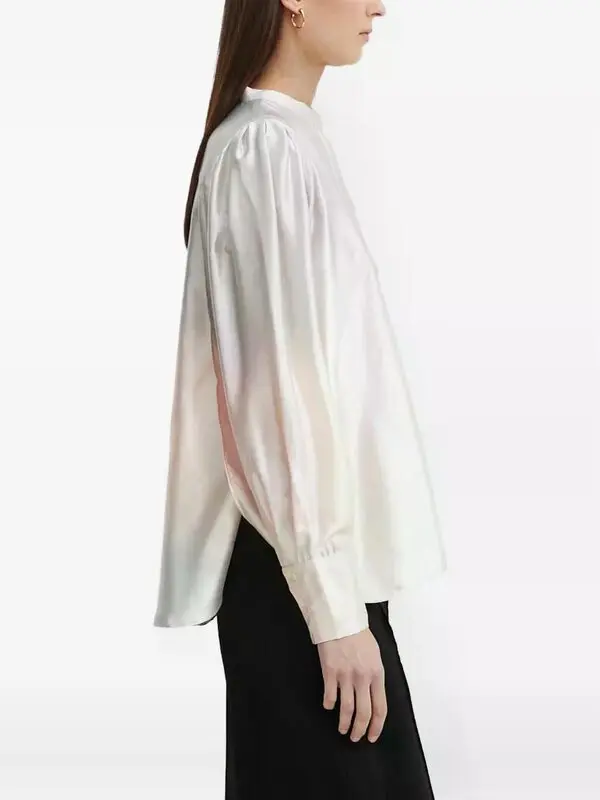 BRUUNS BAZAAR Ombre Puff-shoulder Shirt