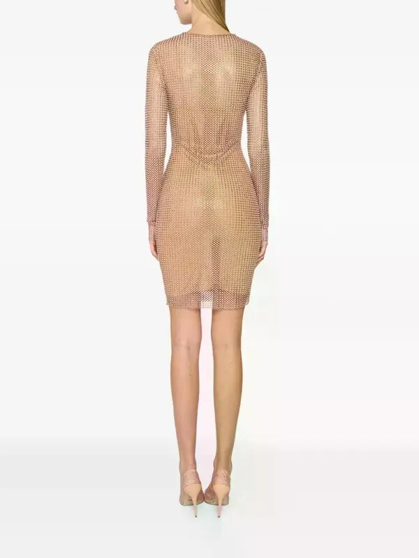 GENNY Embellished Mesh Dress
