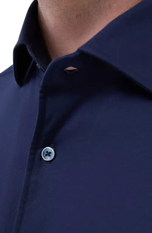 Bugatchi Devon Ooohcotton® Button-up Shirt - Navy