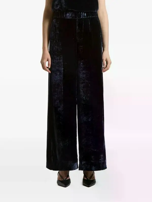 Peserico Wide-leg Velvet Trousers
