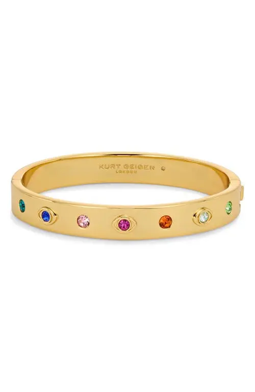 Kurt Geiger Evil Eye Hinged Bracelet - Gold/multi