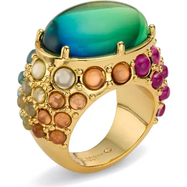 Kurt Geiger Mood Cocktail Ring - Gold/multi