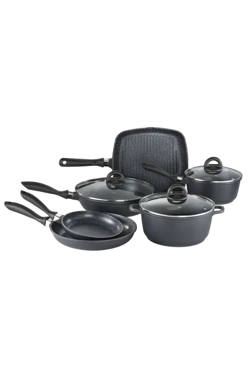 CUISINE::PRO® Stone™ 9-piece Cookware Set