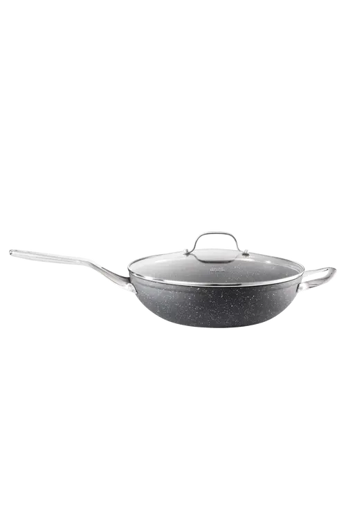 CUISINE::PRO® Ironroc™ 4.8 Qt Wok With Lid - Black