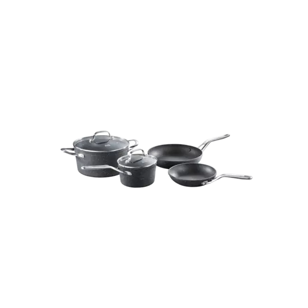 CUISINE::PRO® Ironroc™ 6-piece Cookware Set - Black