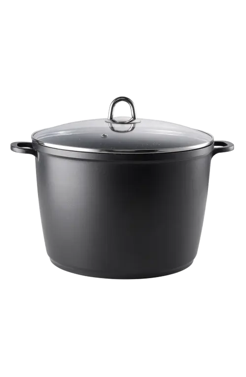 CUISINE::PRO Granite Stockpot With Lid 11.4 Qt - Black