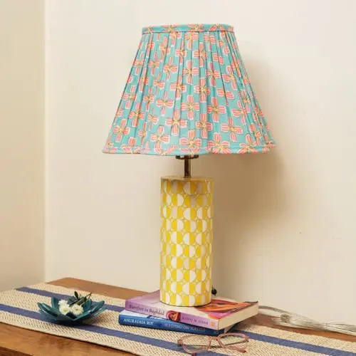 MELA ARTISANS Handblocked Lampshade