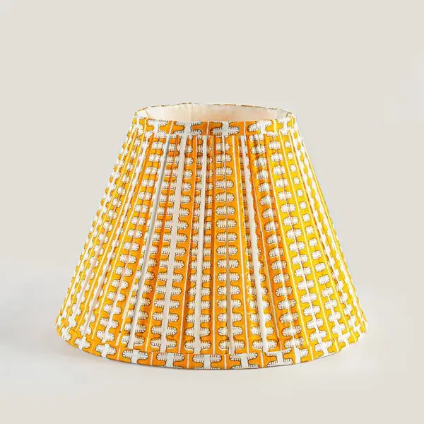 MELA ARTISANS Meadow Handblocked Lampshade - Striped