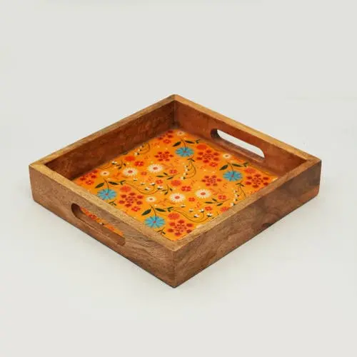 MELA ARTISANS Bloom Inlay Tray