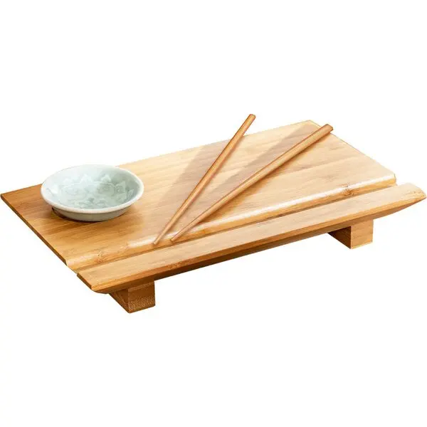 JOYCE CHEN Burnished Sushi Board Set - Bamboo