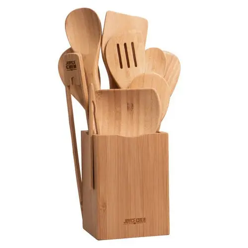 JOYCE CHEN 11 Piece Burnished Utensil Set - Bamboo