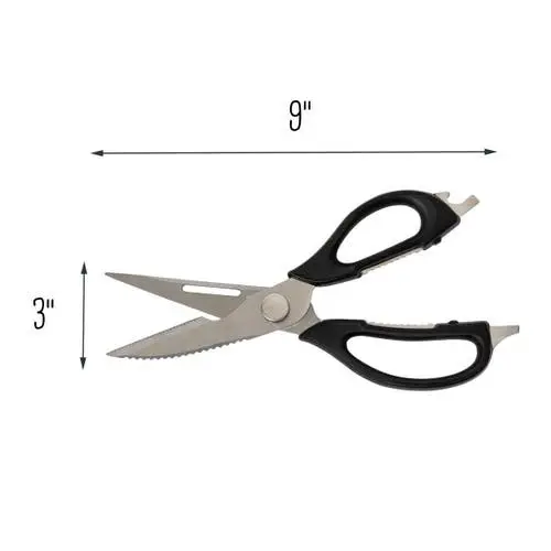 JOYCE CHEN Multi-use Kitchen Shears - Black