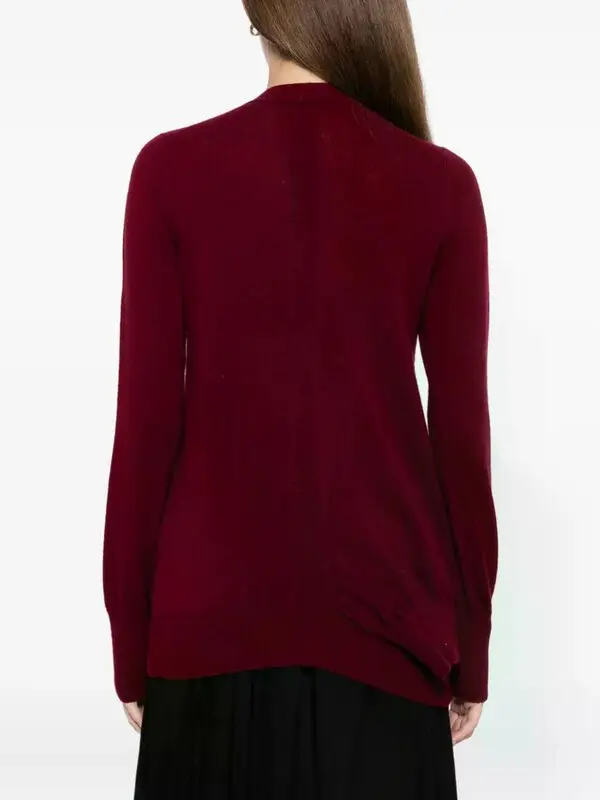 Yohji Yamamoto V-neck Long-sleeved Cardigan