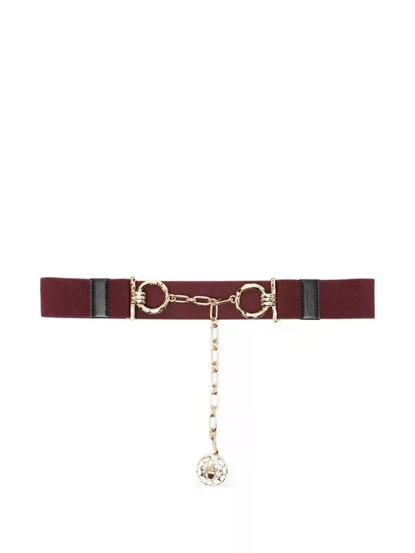 La DoubleJ Chain-embellished Belt - Red