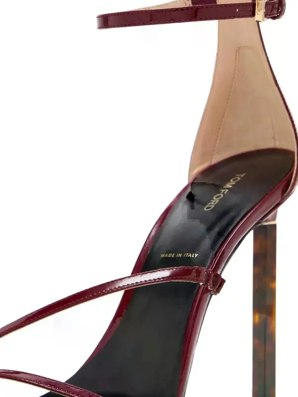 TOM FORD 110mm Double-buckle Tortoiseshell-heel Sandals