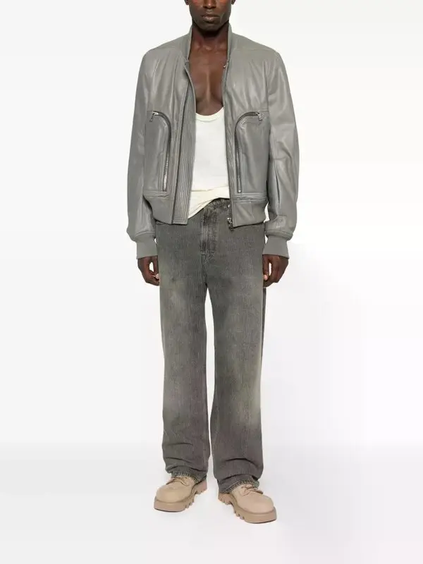 Rick Owens Bauhaus Flight Leather Jacket