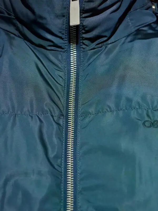 Off-White Arrow-print Padded Jacket - Blue