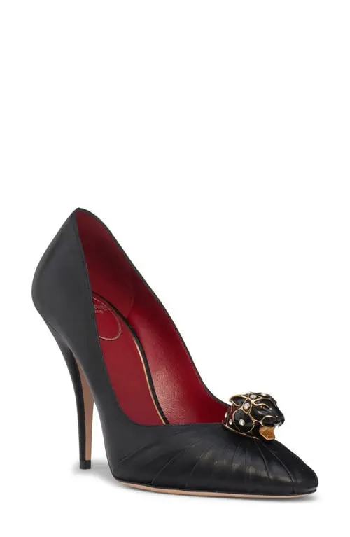 Valentino Garavani Panther Pointed-toe Pumps