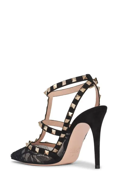 Valentino Garavani Rockstud Ankle Strap Pump