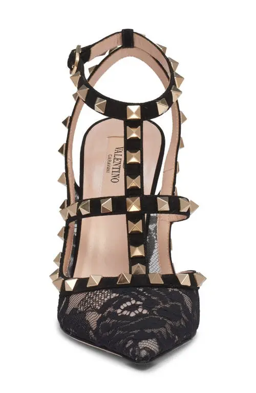 Valentino Garavani Rockstud Ankle Strap Pump