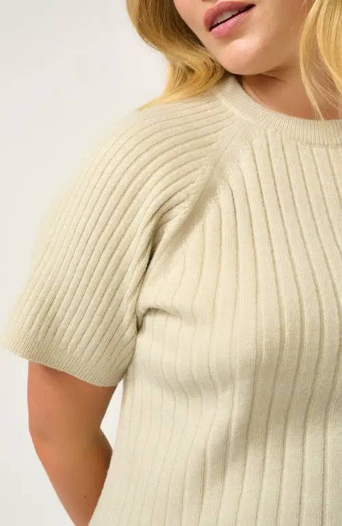 ESTELLE Ribbed Raglan Sleeve Sweater
