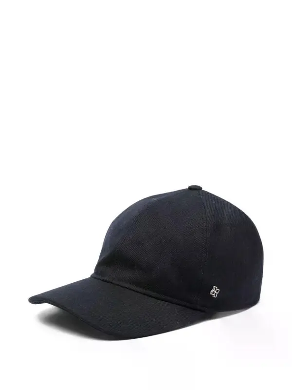 Tagliatore Leather-strap Baseball Cap - Blue