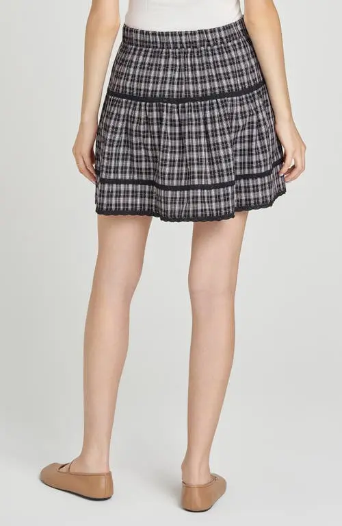 WAYF Odette Plaid Mini Skirt